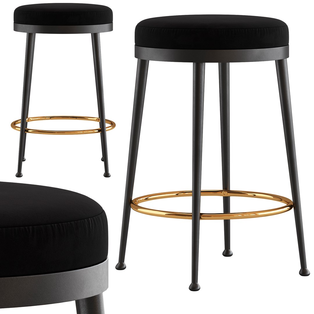 CB2 Atlas Counter Stool 3D Model - TurboSquid 2163835