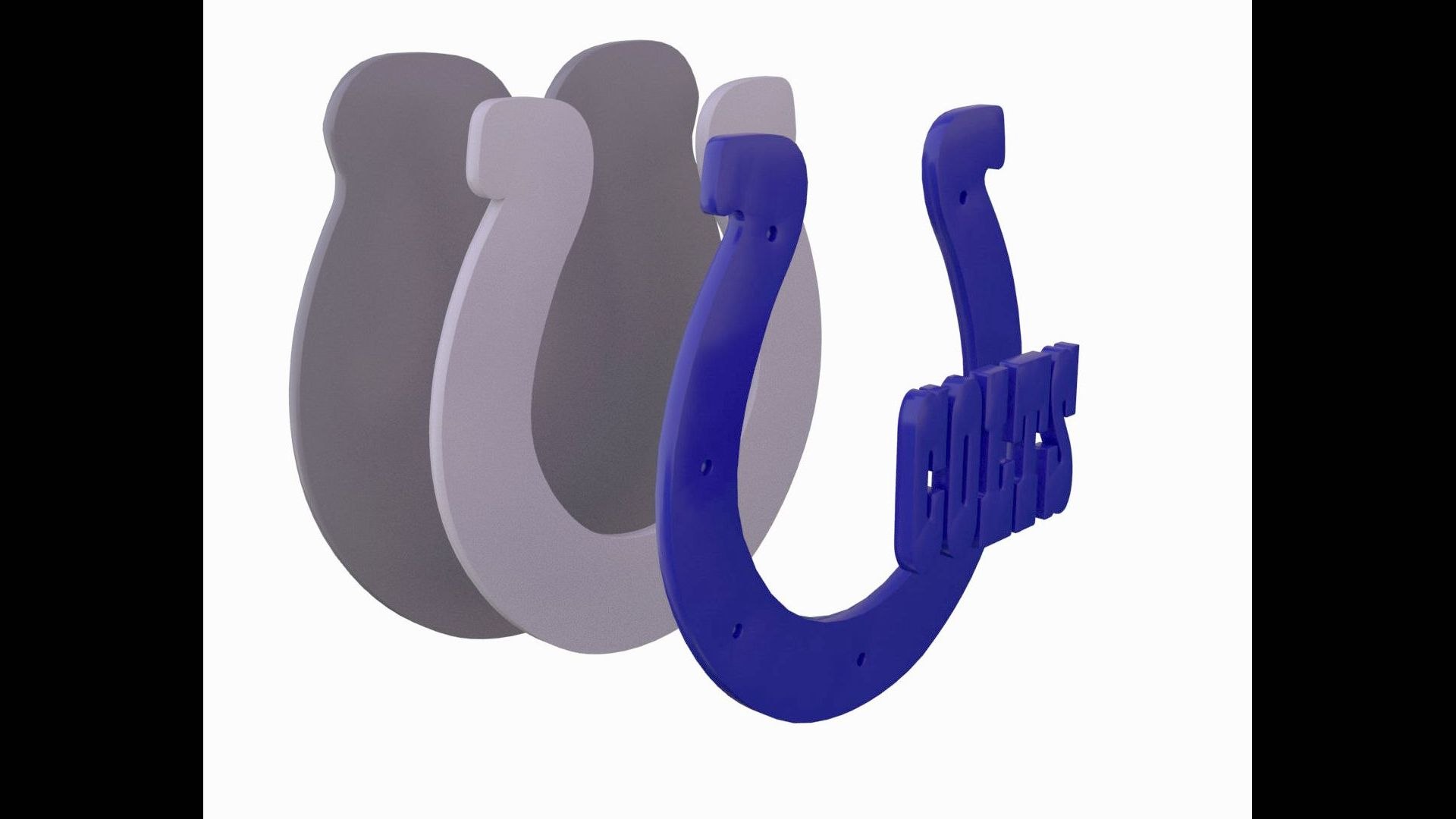 3D Indianapolis Colts Logo Shield Printable And Renderable Model ...