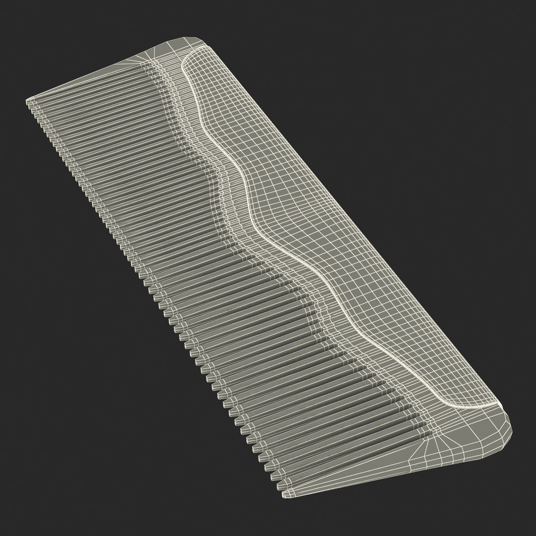 3d model decorative comb
