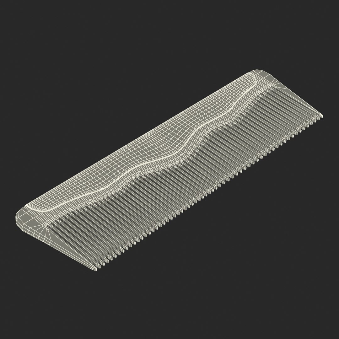 3d model decorative comb