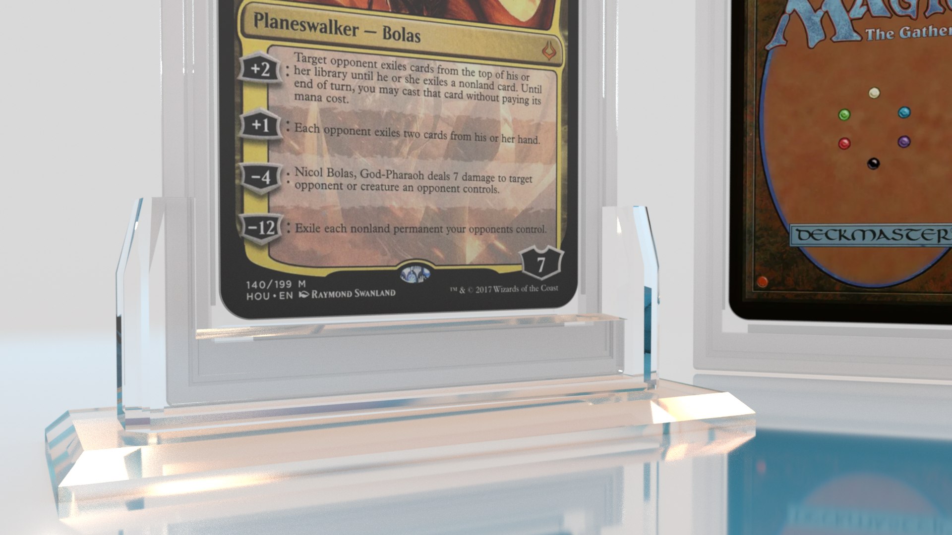 3D Magic The Gathering Graded Card Case With Display Stand Model ...