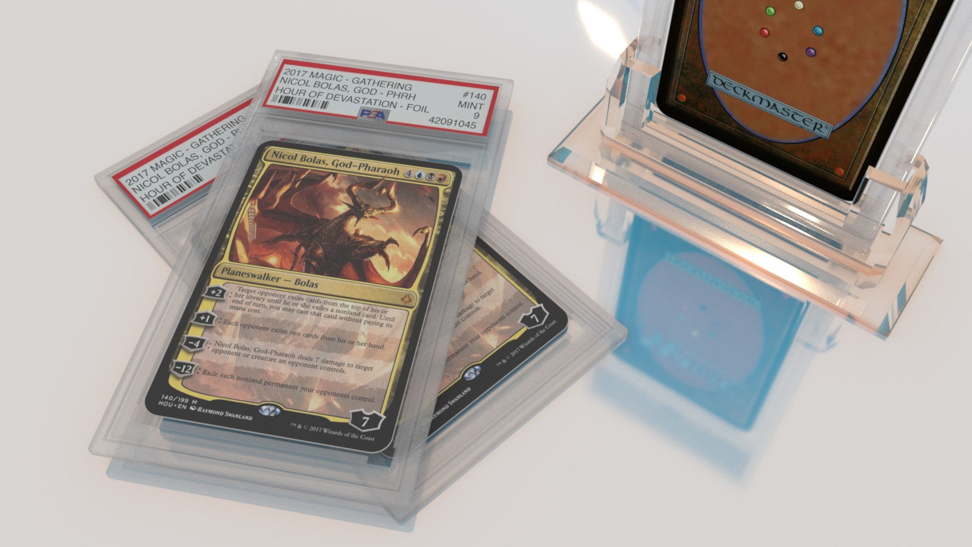 3D Magic The Gathering Graded Card Case With Display Stand Model ...