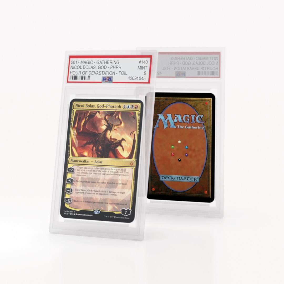 3D Magic The Gathering Graded Card Case With Display Stand model ...