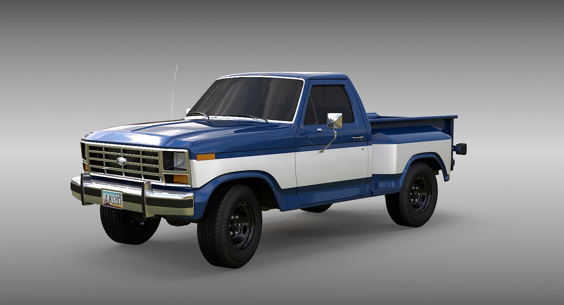 F-150 1985 3d Model