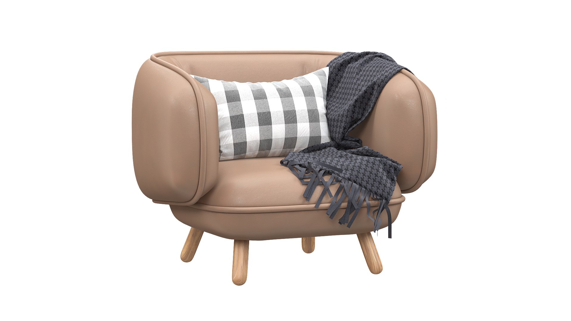 3D Snoopy Canape Genereux Par Iskos Berlin Armchair - TurboSquid 1826023