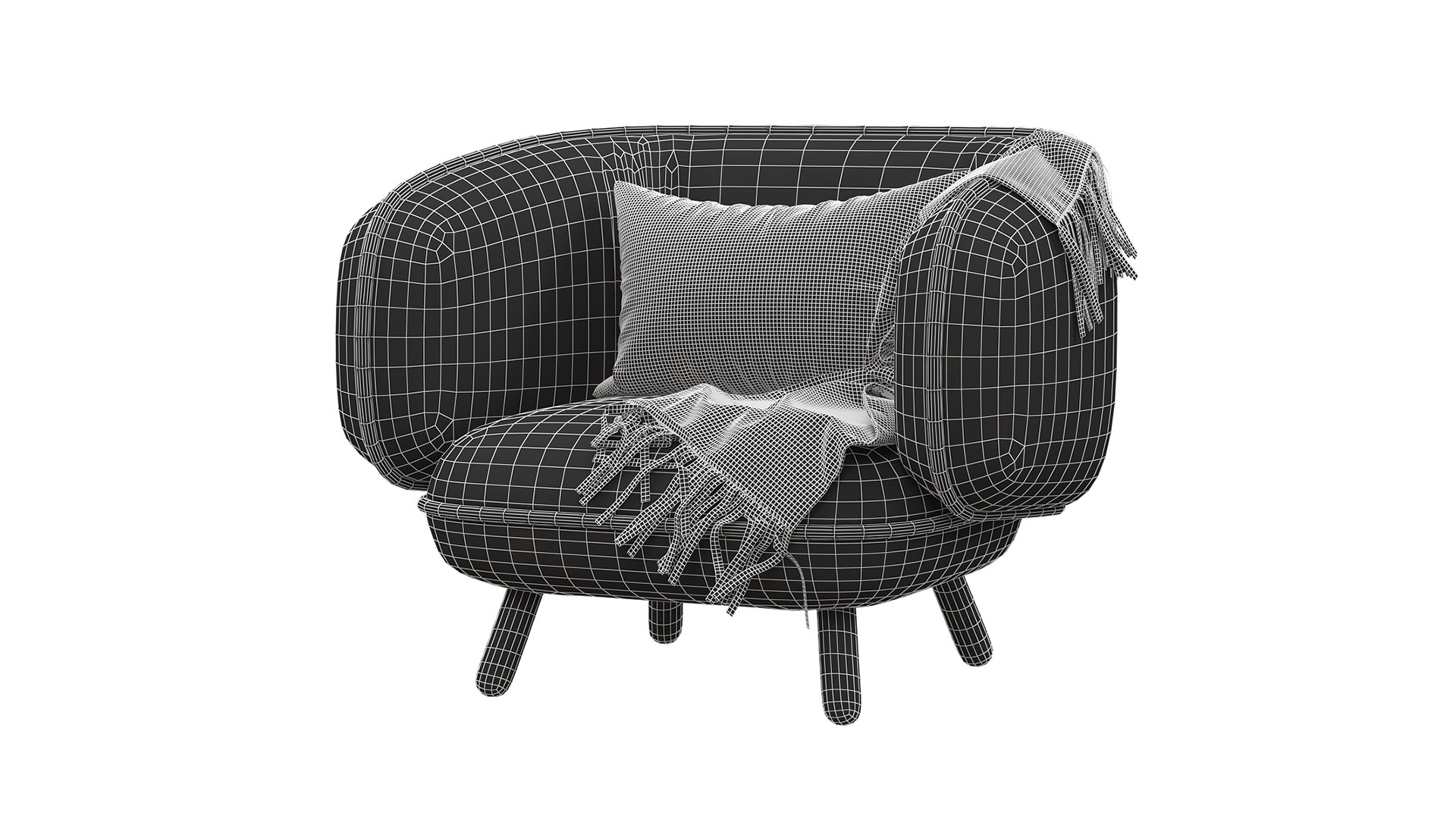3D Snoopy Canape Genereux Par Iskos Berlin Armchair - TurboSquid 1826023