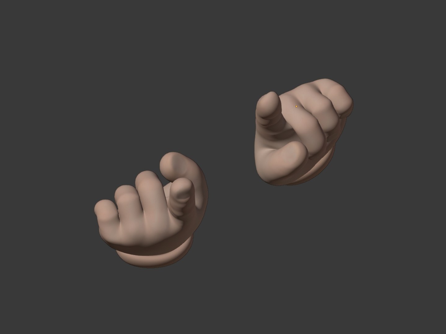 Cartoon Hand 3D Model - TurboSquid 1485454