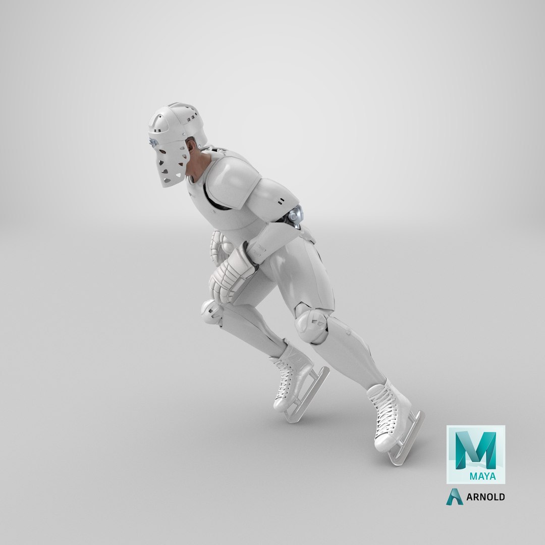 Hummanoid hockey player pose 3D model - TurboSquid 1584989