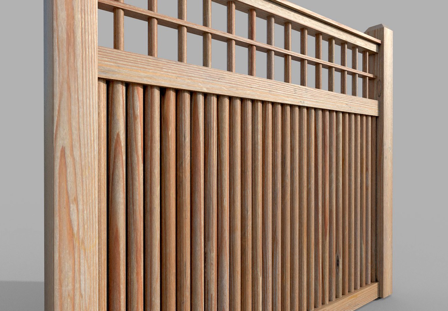 3D Modular Wooden Fence 4 - TurboSquid 1942458