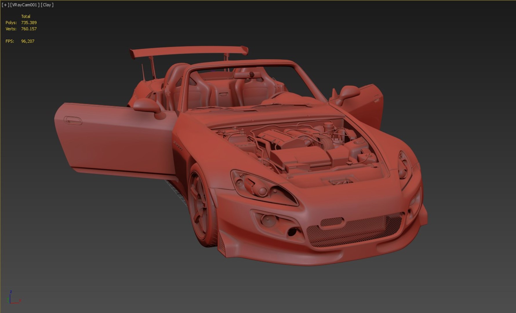 3D Honda S2000 Spoon Sports Model - TurboSquid 2377862