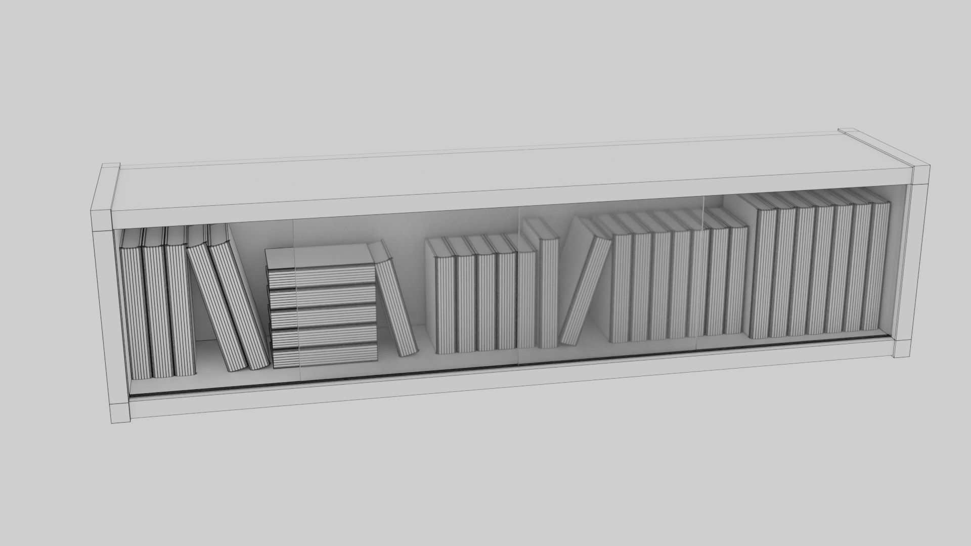 Book shelf 3D model - TurboSquid 1825735