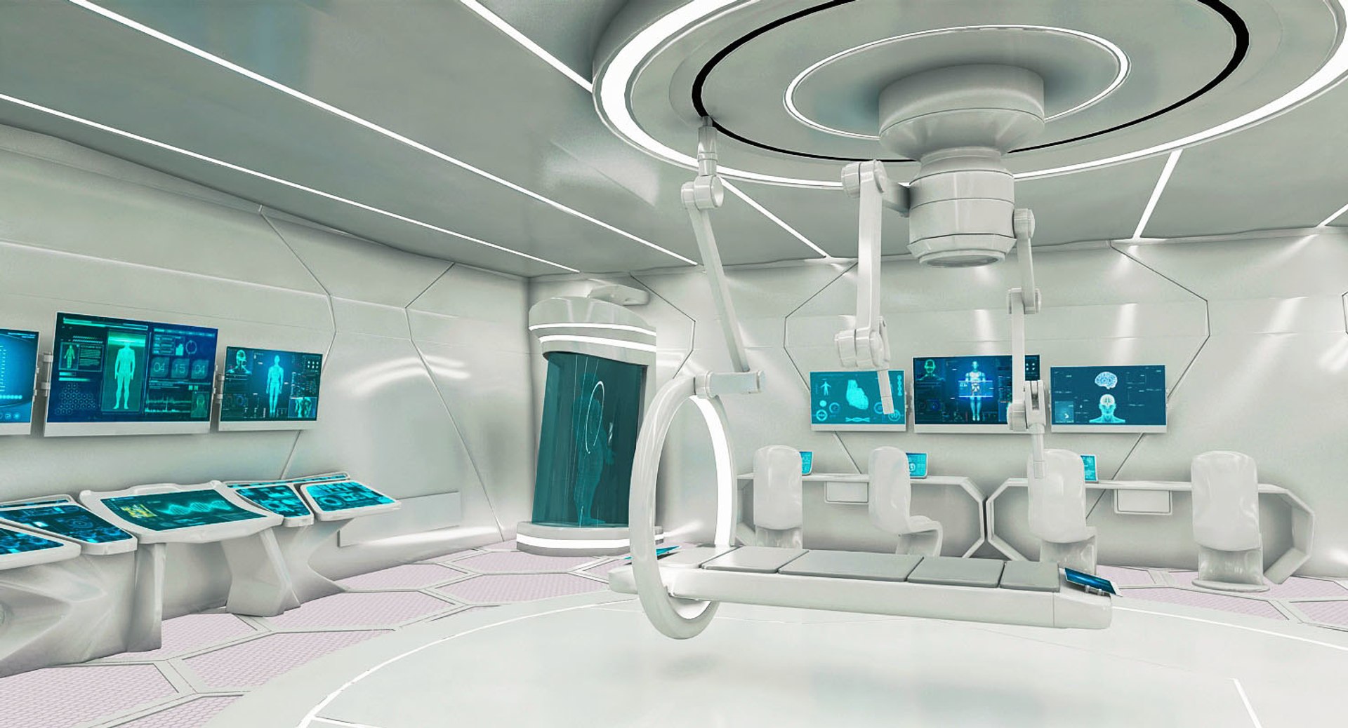 Sci-fi control room model - TurboSquid 1431980