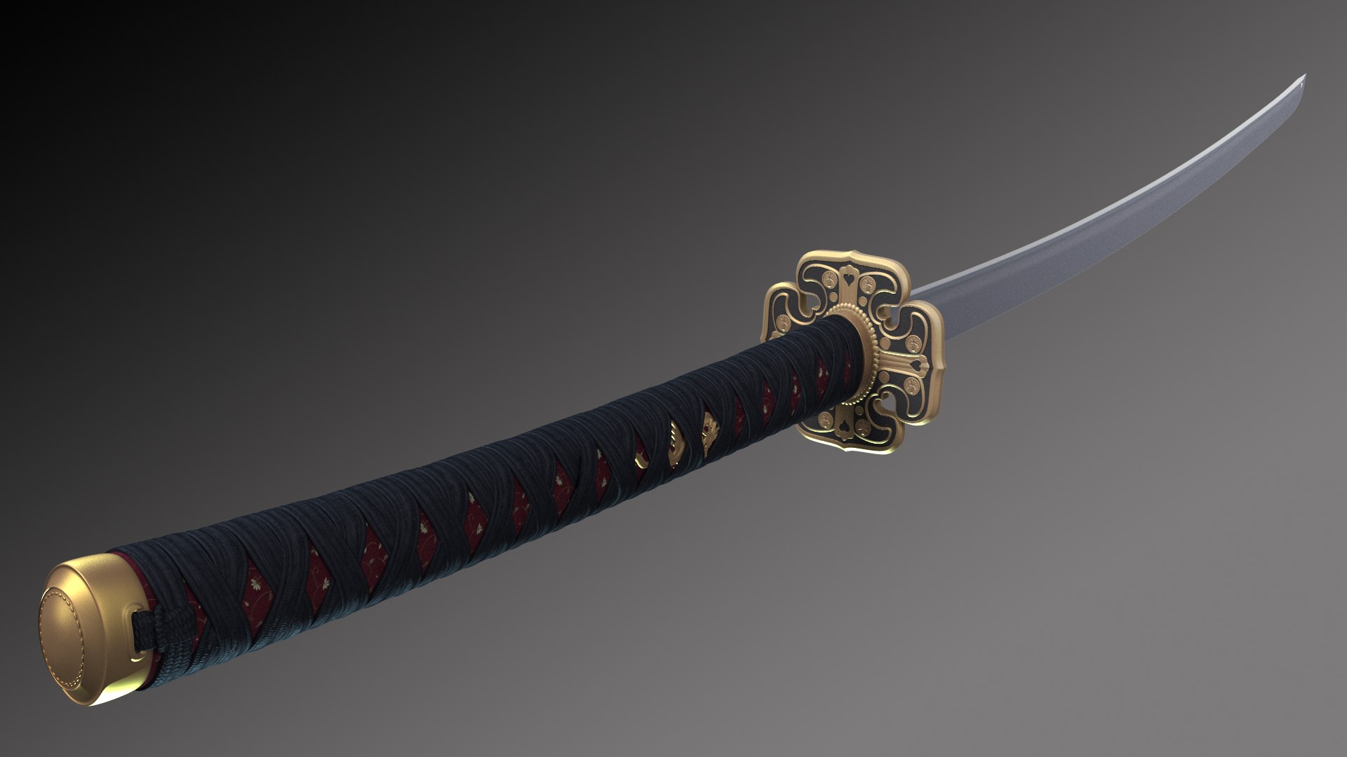 3d Model Katana Sword