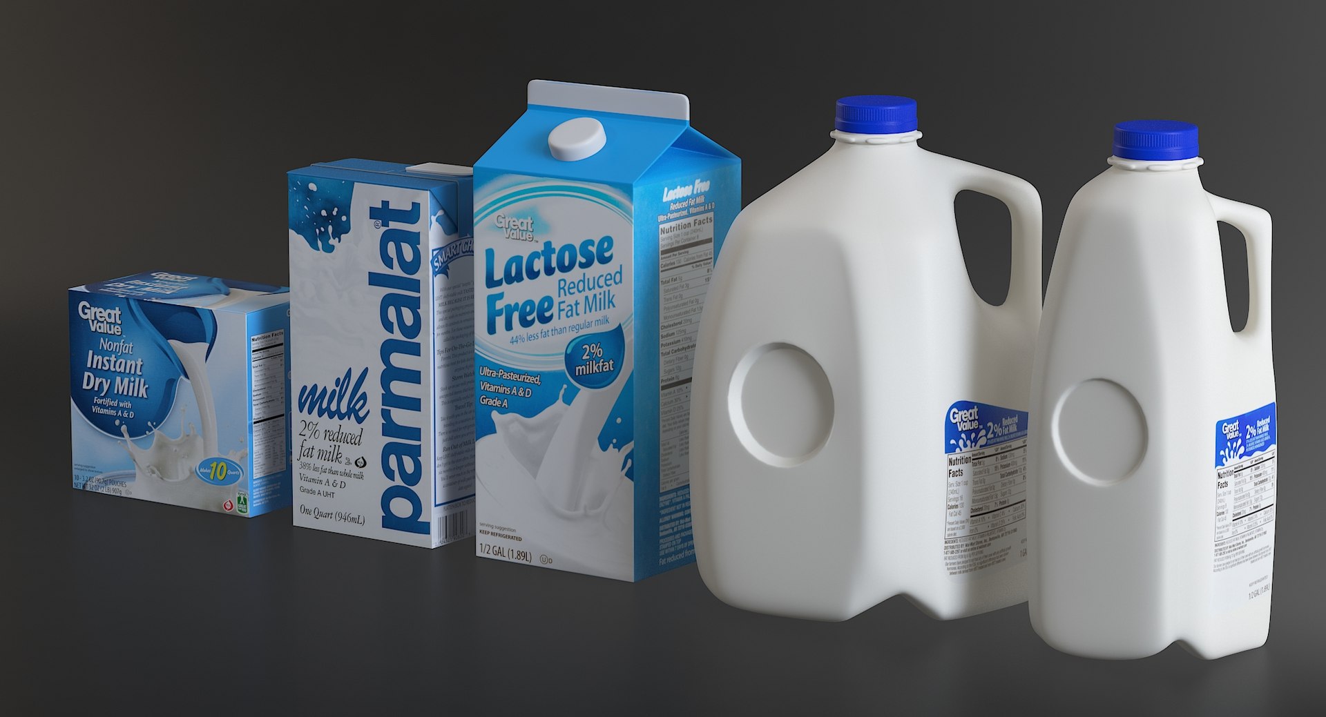 Milk dairy 3D model - TurboSquid 1339675