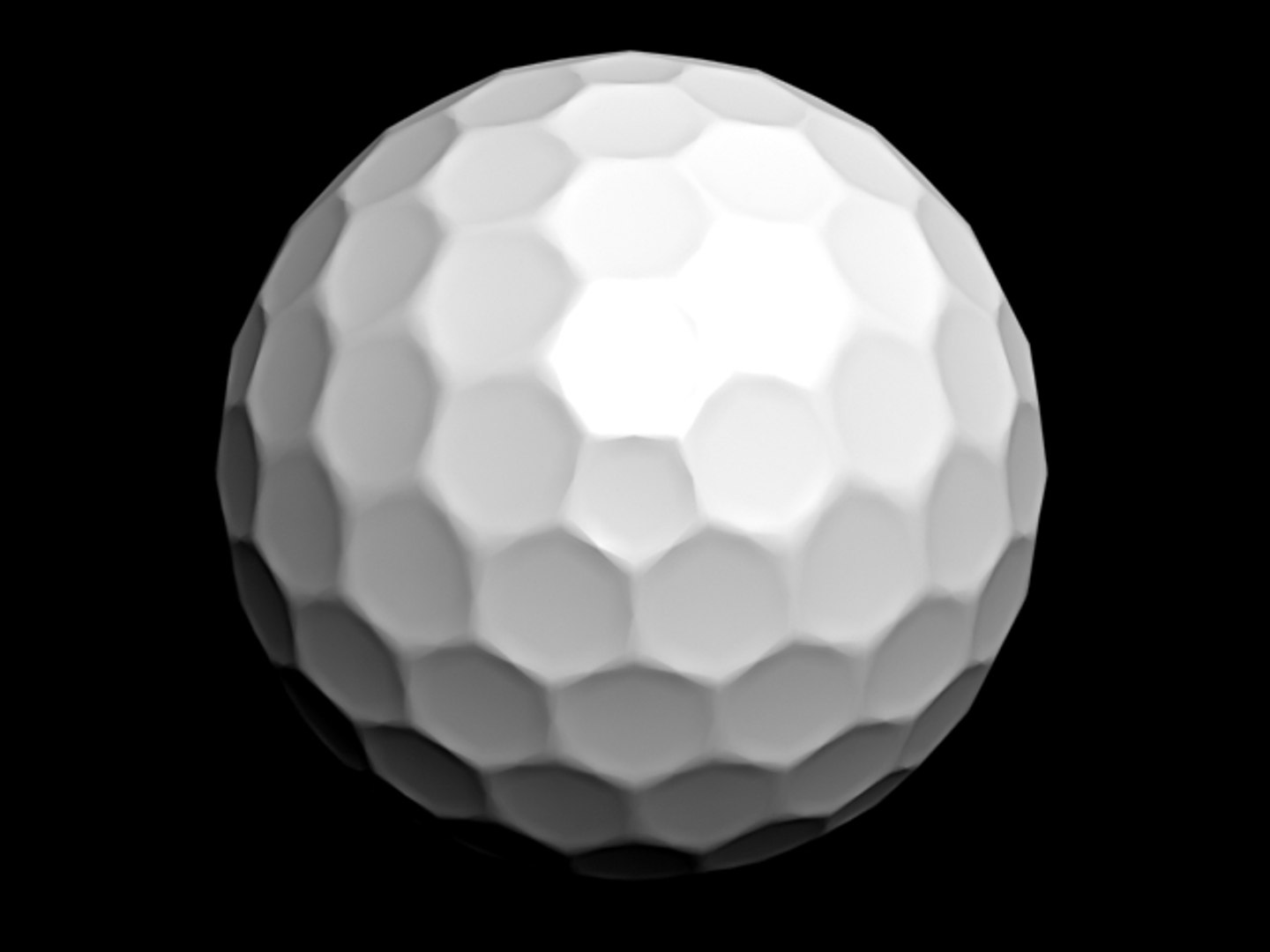 Free Galf Ball 3d Model