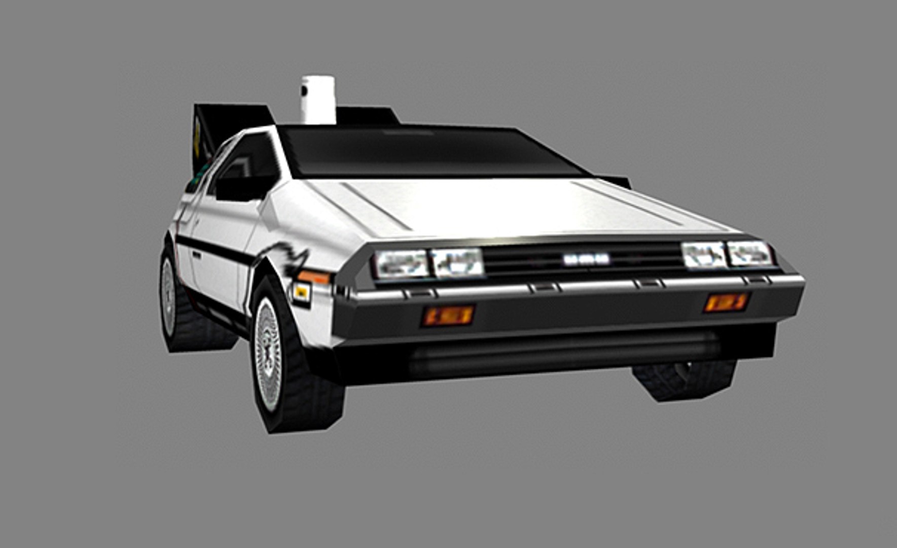delorean 3d model