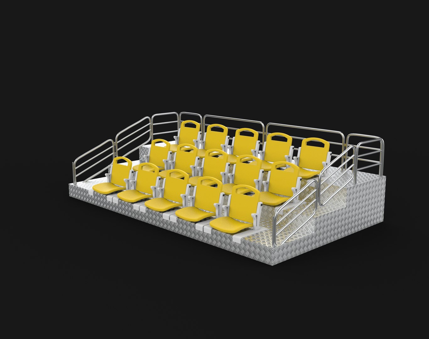 3D Outdoor Movable Grandstand 3D Model - TurboSquid 2361132