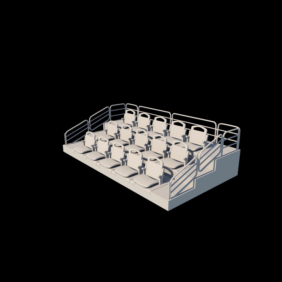 3D Outdoor Movable Grandstand 3D Model - TurboSquid 2361132