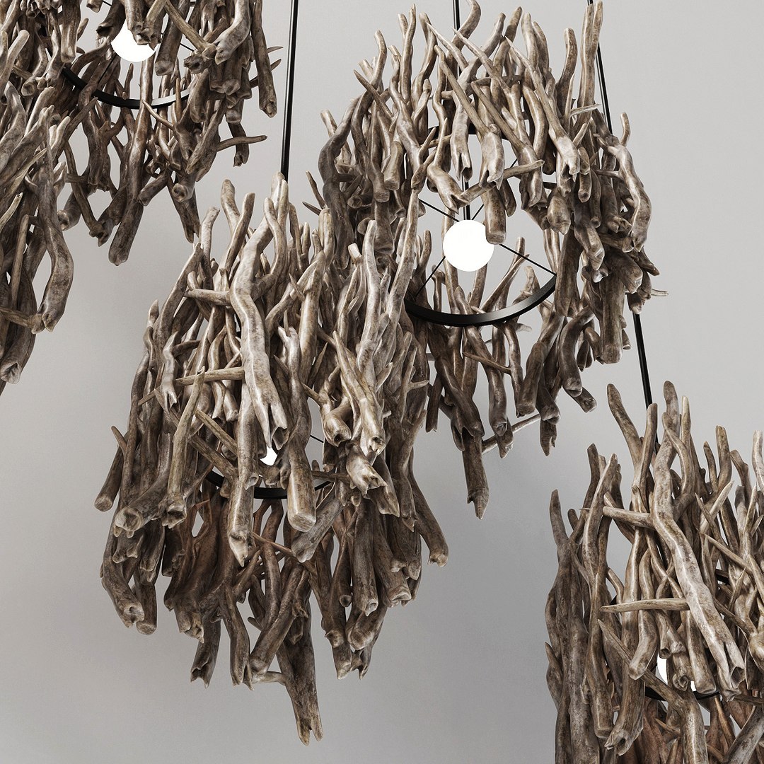 Branch lamp 3D - TurboSquid 1533465
