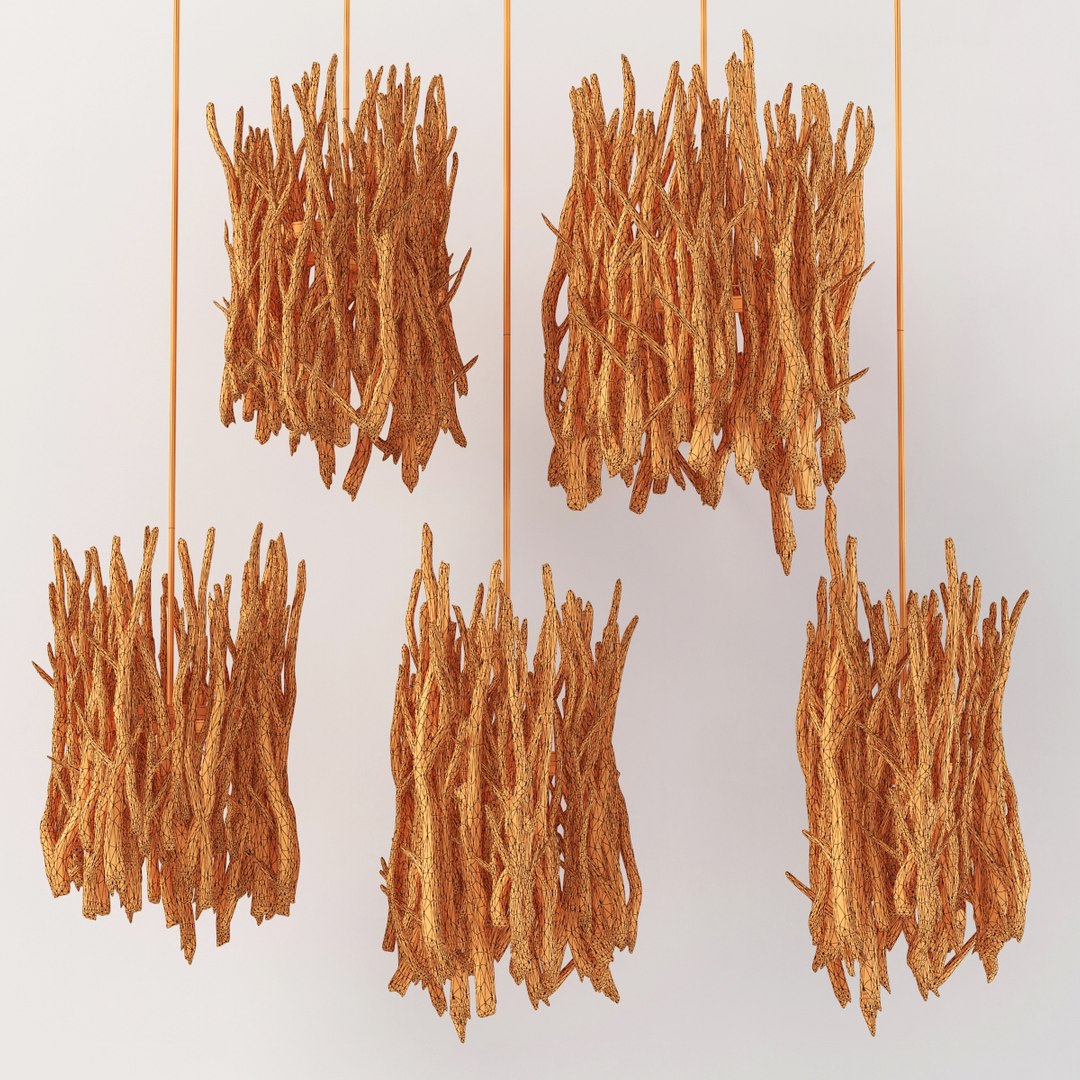 Branch lamp 3D - TurboSquid 1533465