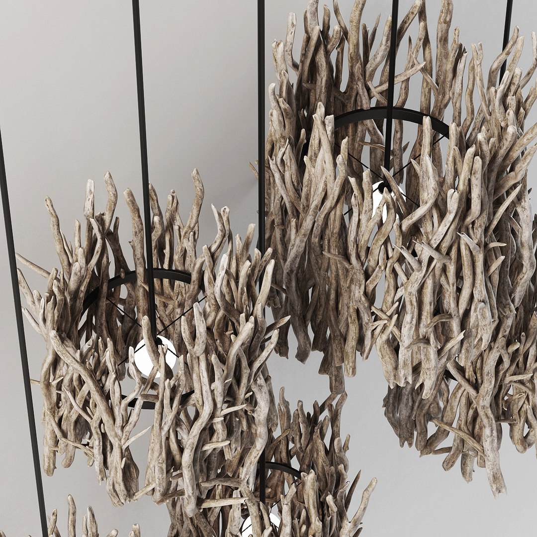 Branch lamp 3D - TurboSquid 1533465