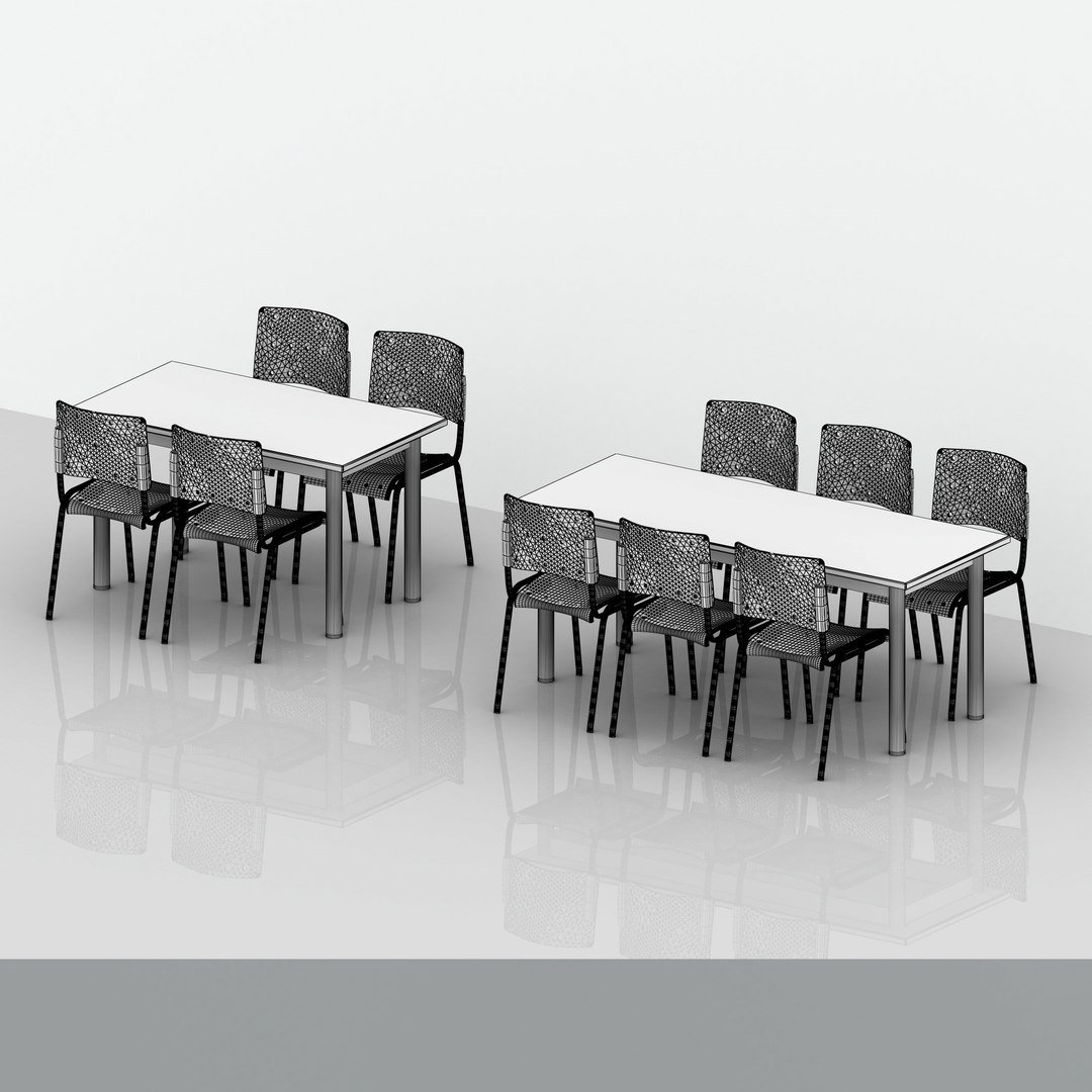 3D Cafeteria Table - TurboSquid 1471589
