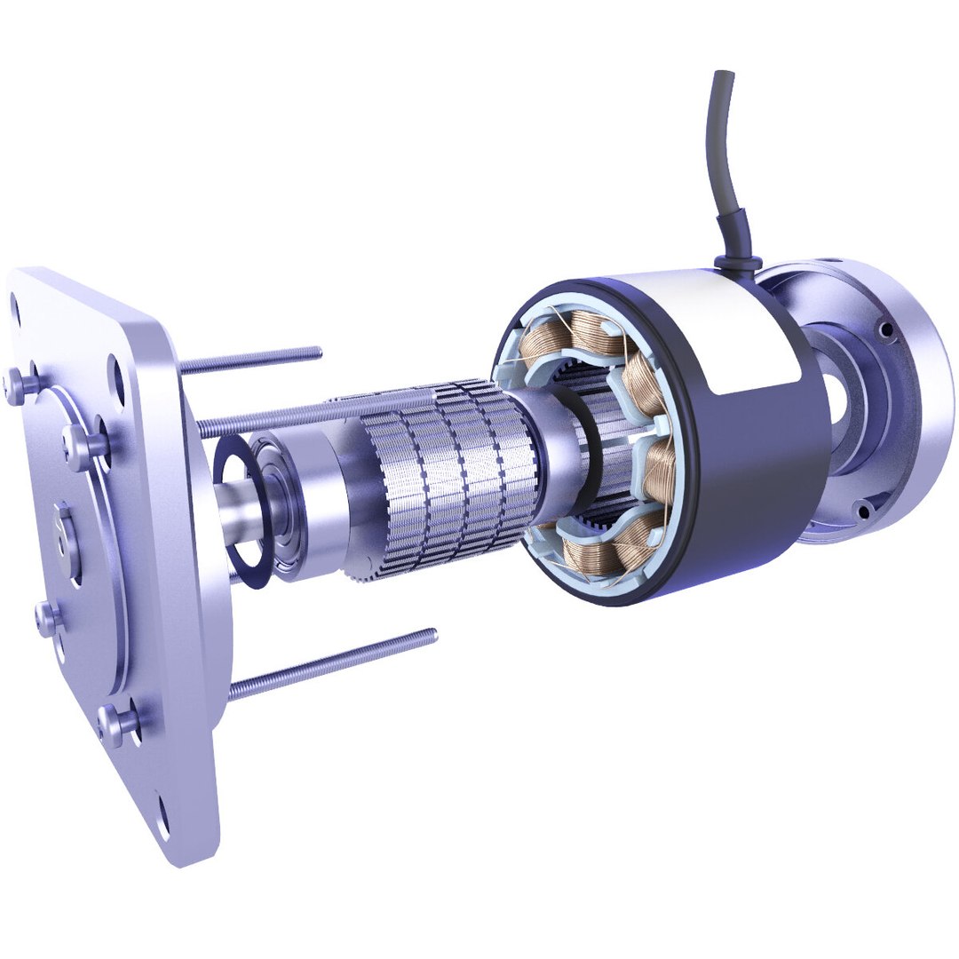 Synchronous Stepper Motor Diagram 116 3D - TurboSquid 2391220