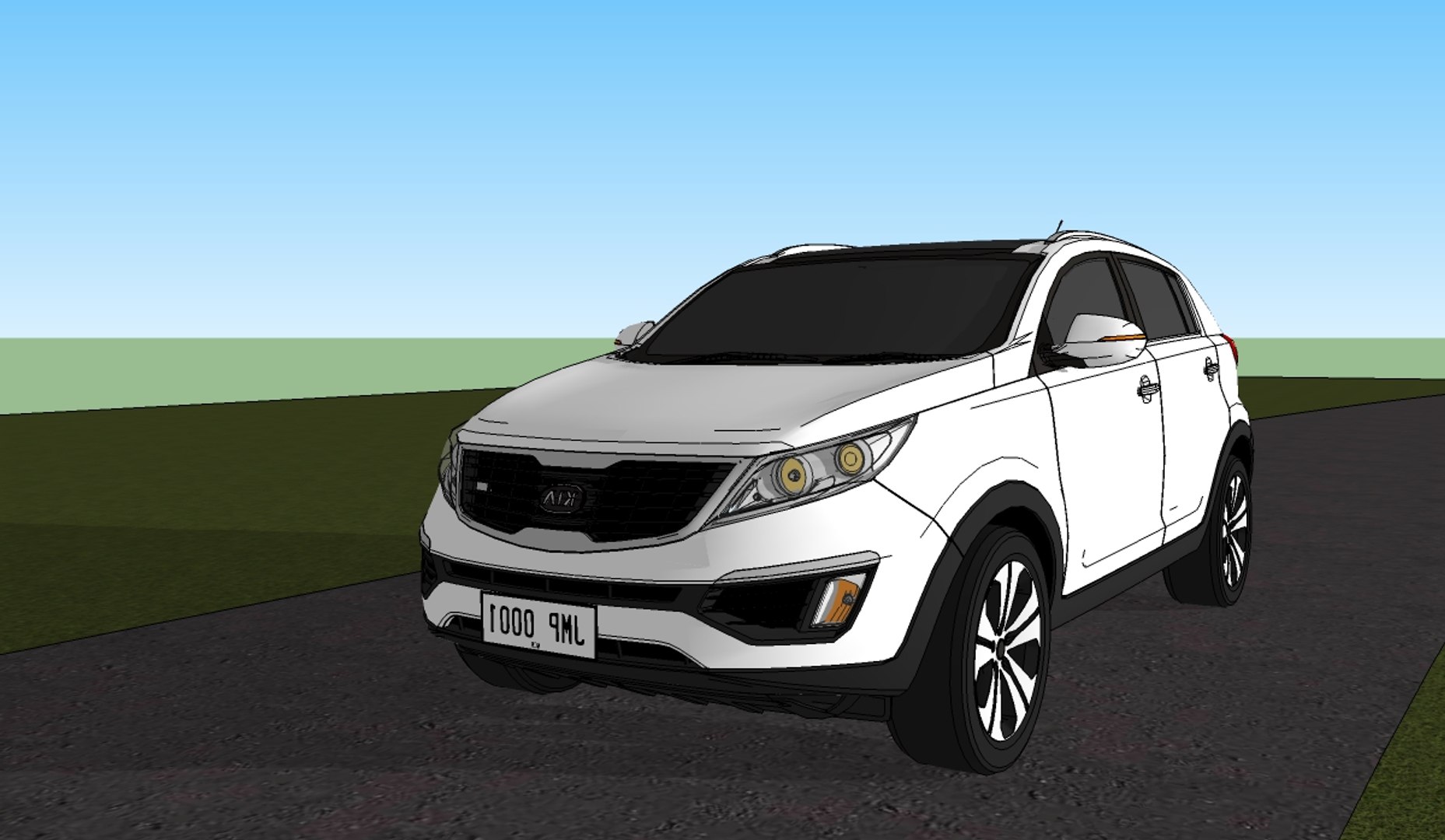 Kia SUV Car 3D Model 3D Model - TurboSquid 1720852
