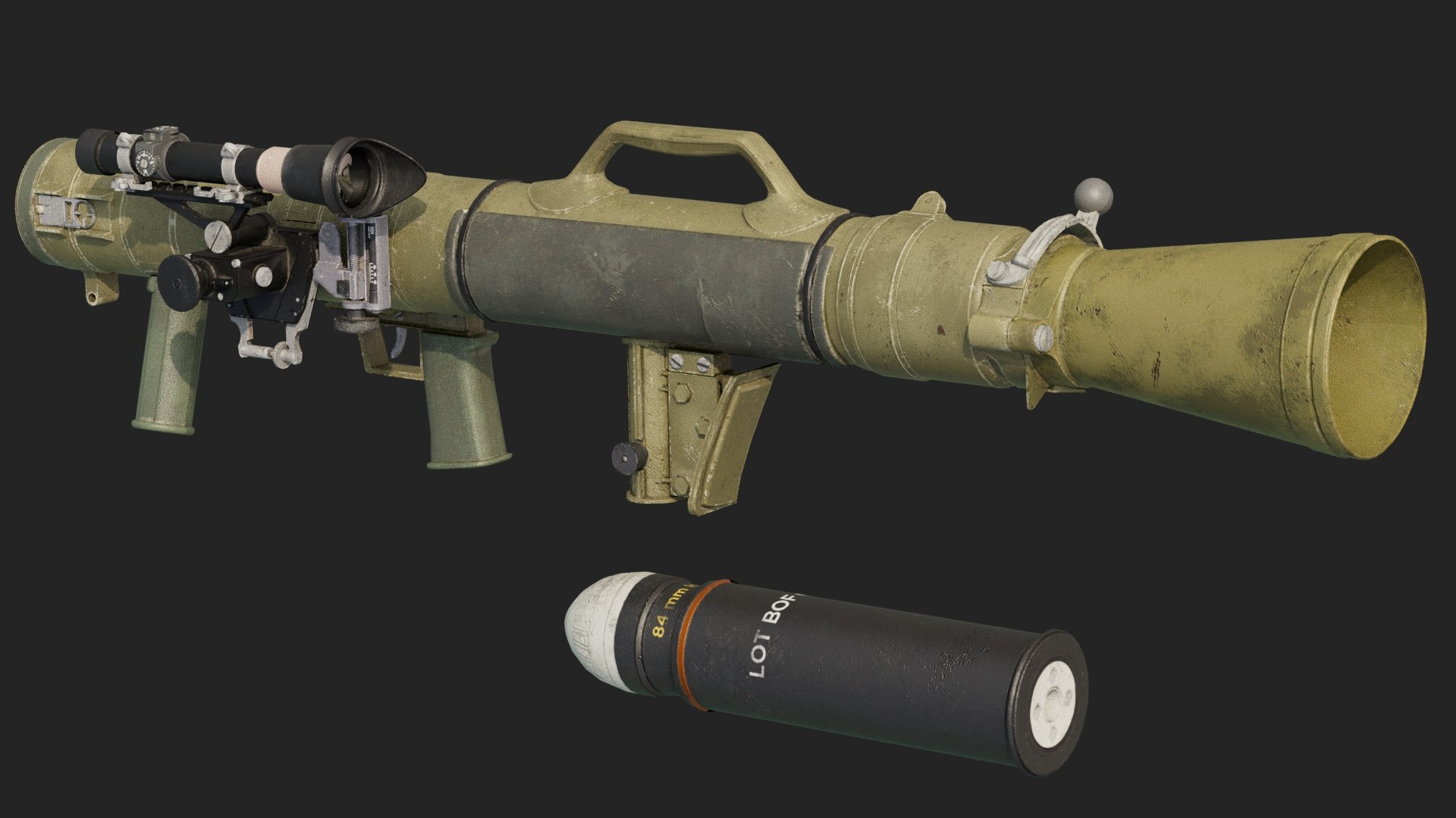 Carl-Gustaf 3D Model - TurboSquid 2100732