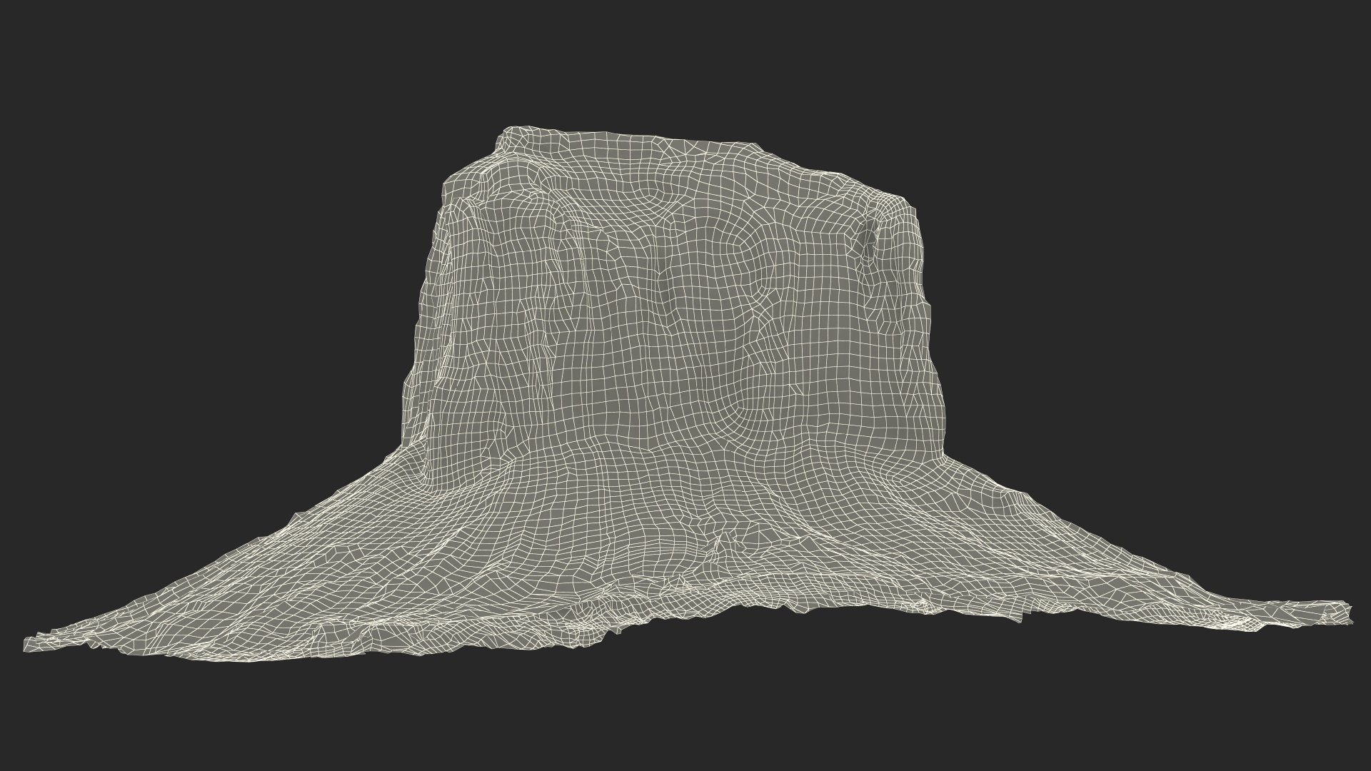 3D Monument Valley Merrick Butte Rock Formation - TurboSquid 2092696