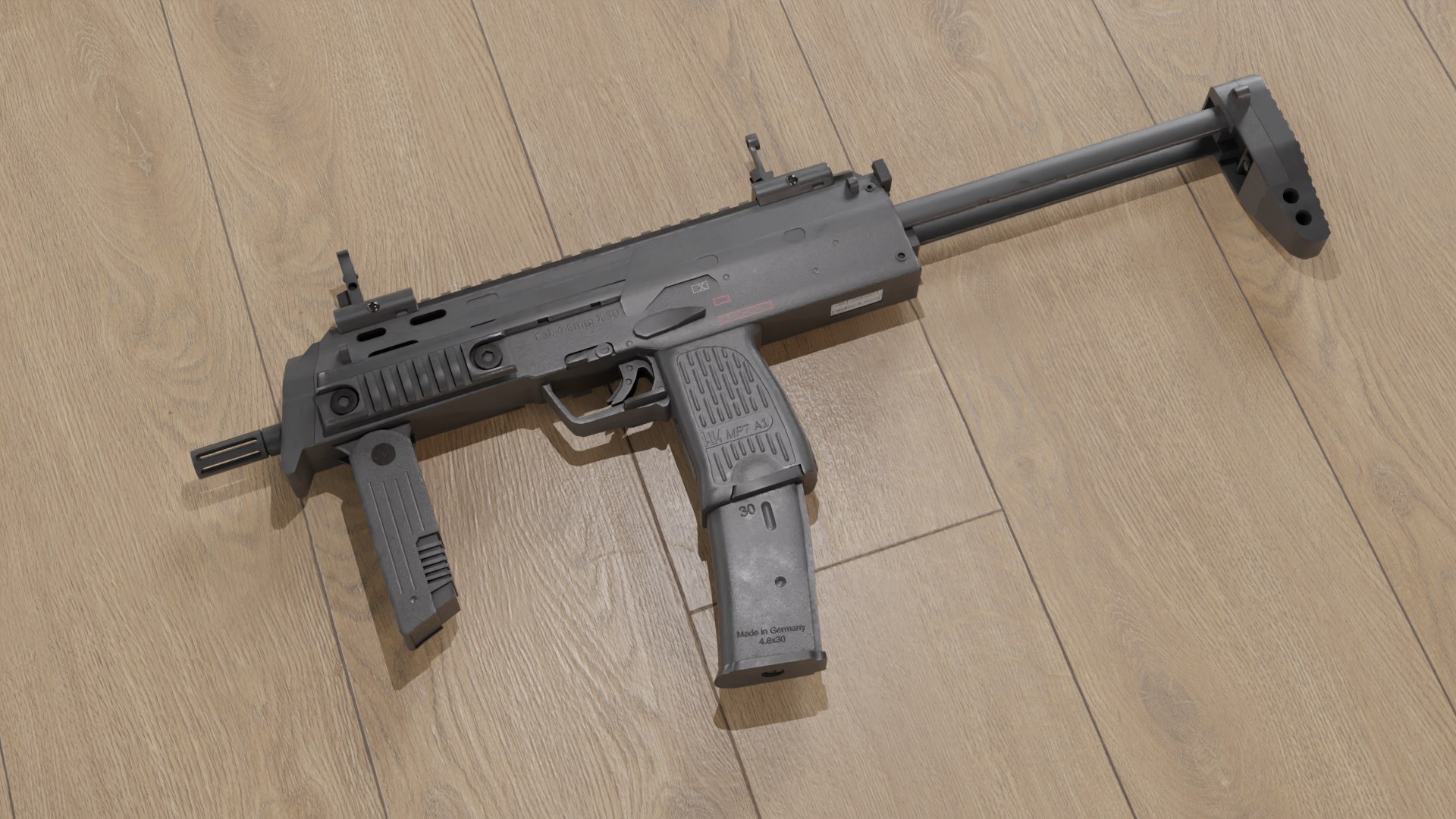 3D Model SMG MP7 - TurboSquid 2150226