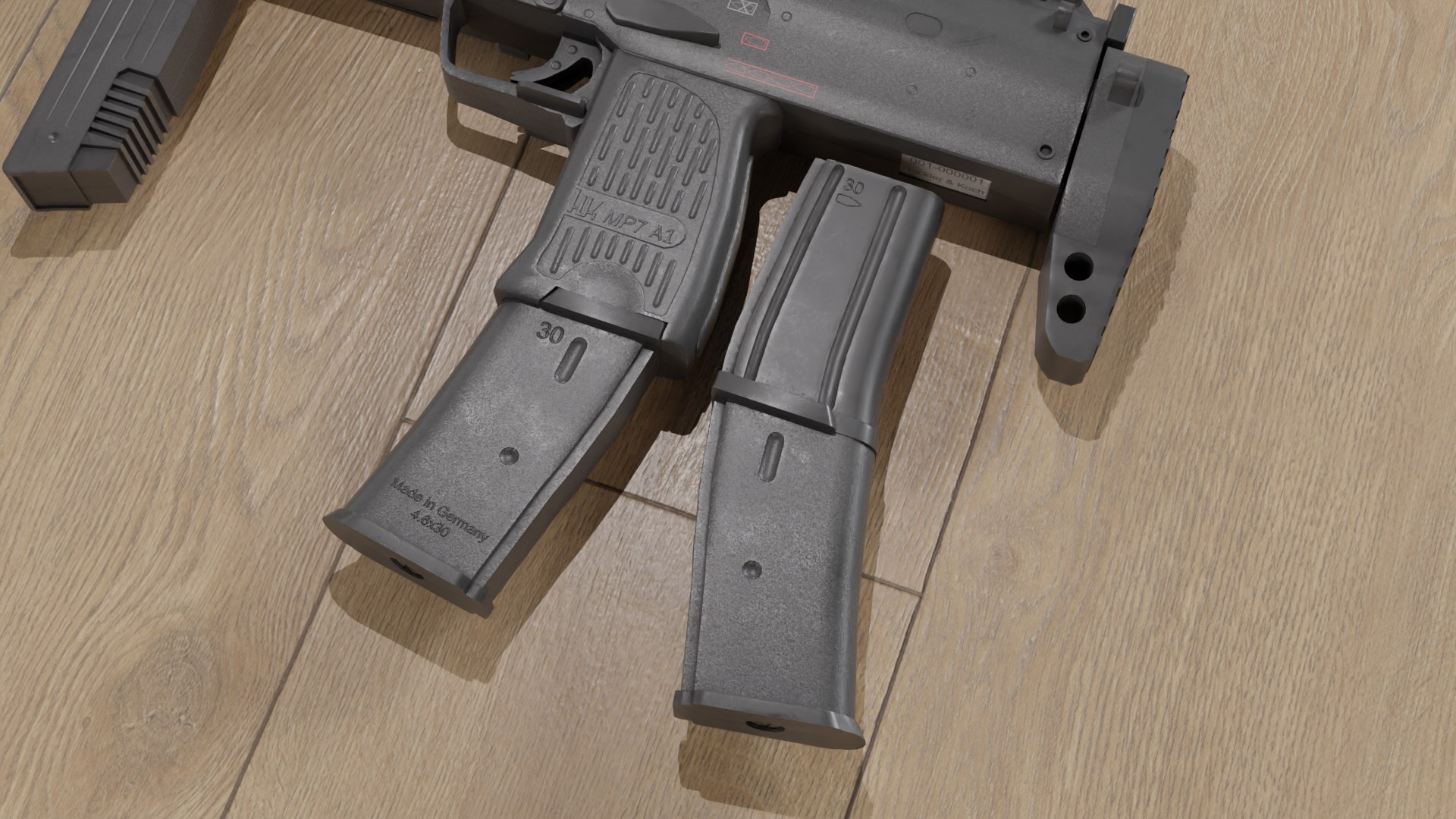 3D Model SMG MP7 - TurboSquid 2150226