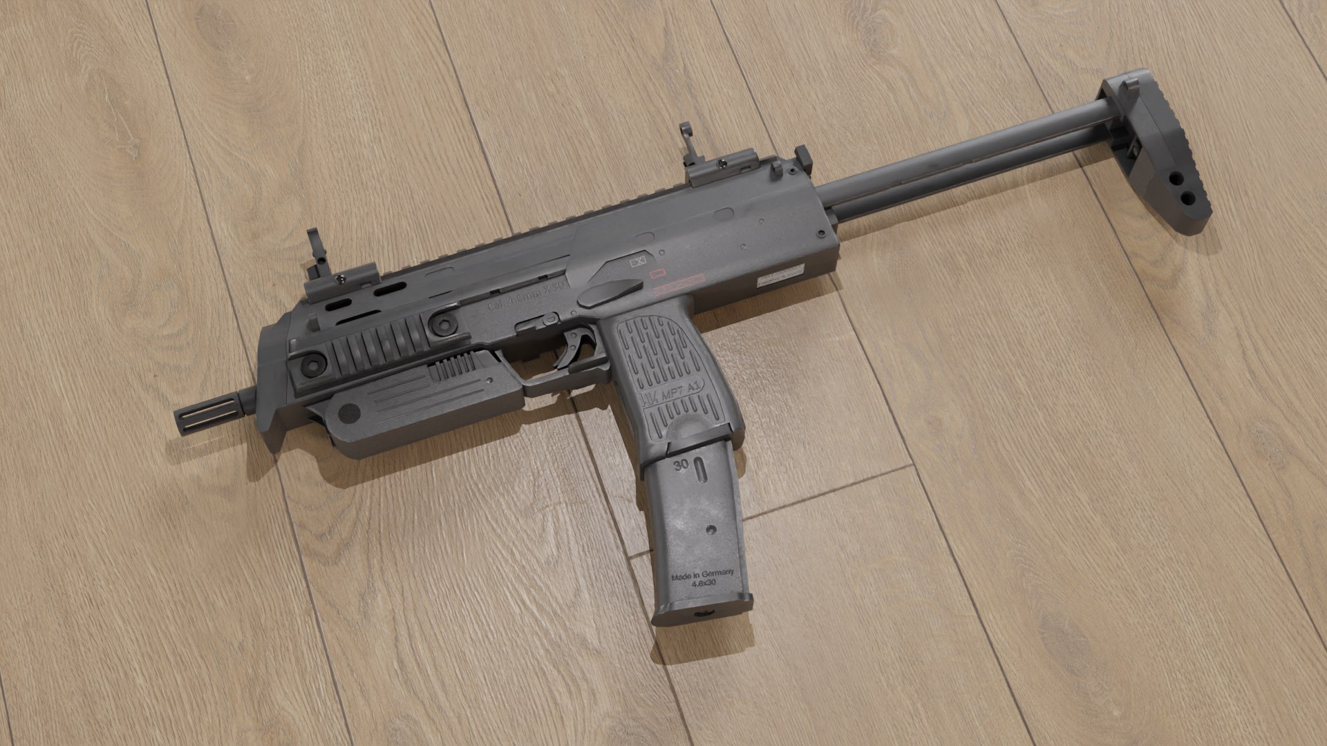 3D Model SMG MP7 - TurboSquid 2150226