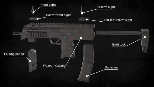 modelo 3d subfusil MP7 gratis - TurboSquid 2150226