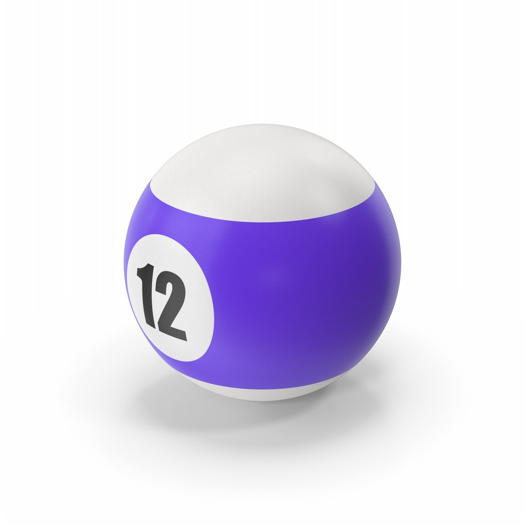 Pool And Snooker Ball 12 3D Model - TurboSquid 2195048