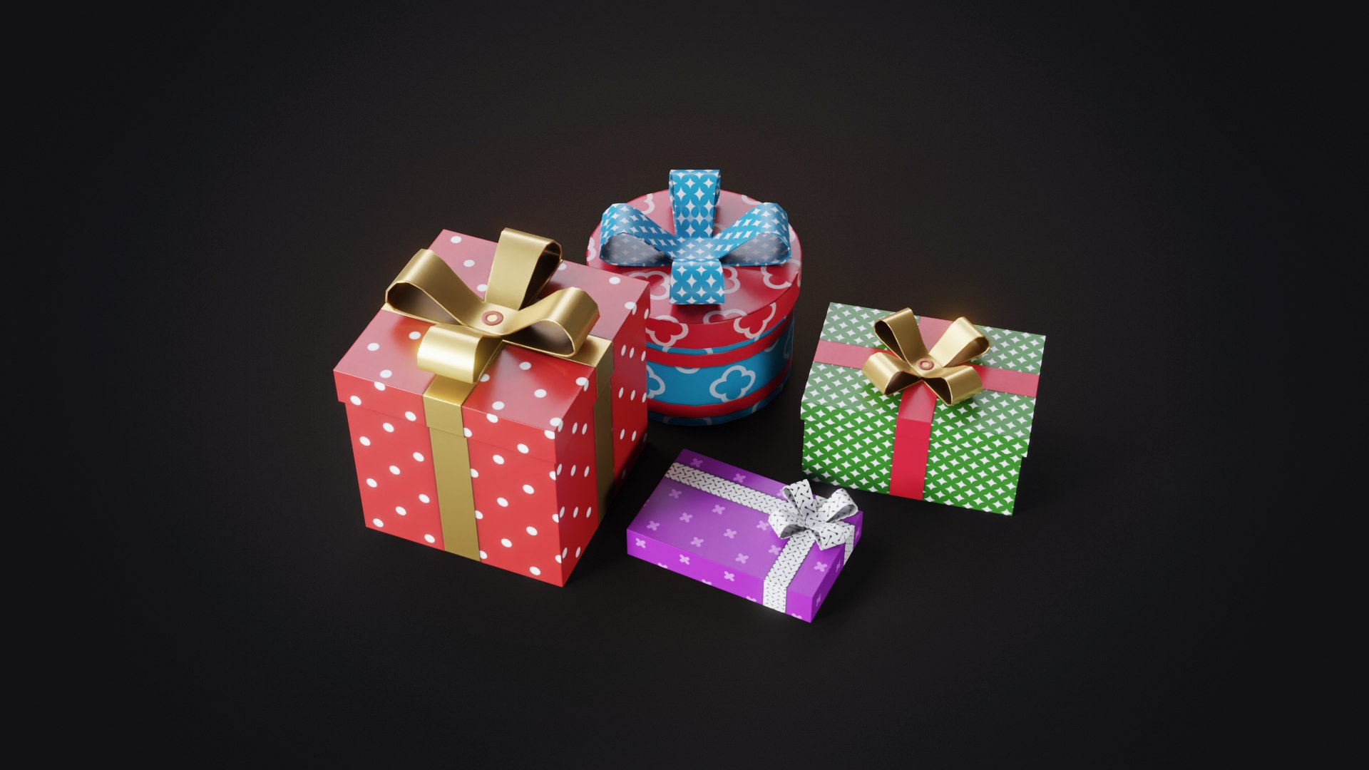 3D christmas gifts - TurboSquid 1641974