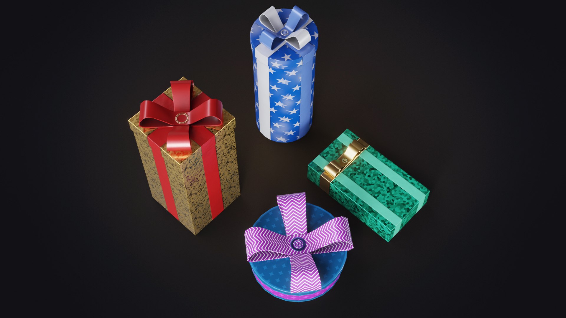 3D christmas gifts - TurboSquid 1641974