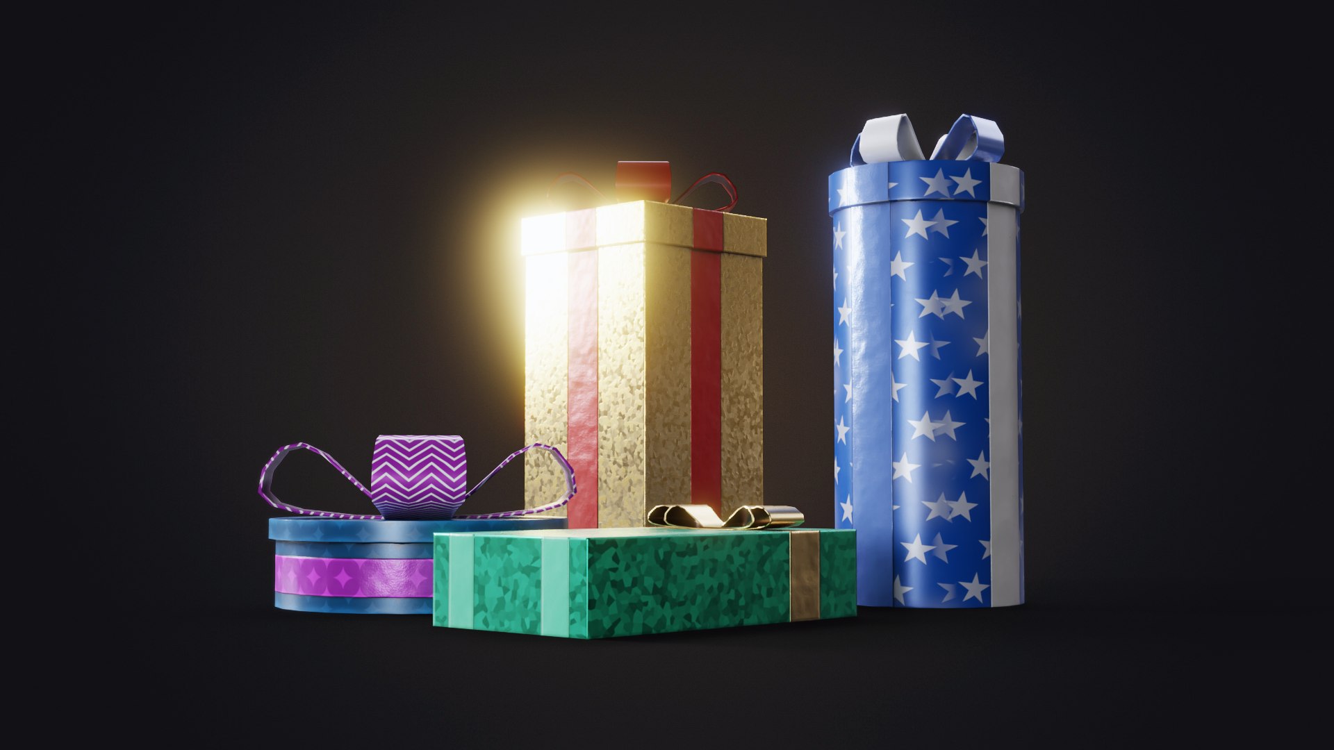 3D christmas gifts - TurboSquid 1641974