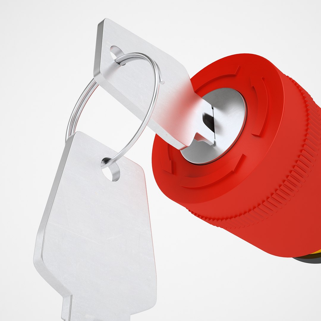 Emergency Stop Key 3D Model - TurboSquid 1250946