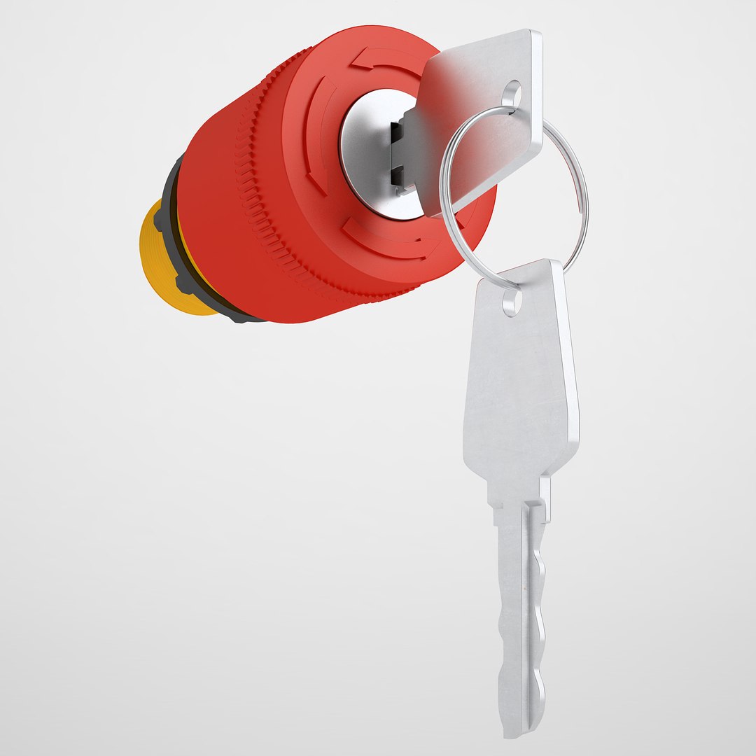 Emergency Stop Key 3D Model - TurboSquid 1250946