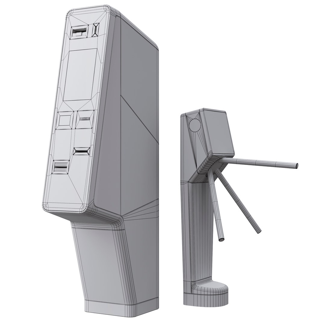 Turnstile 3D Model - TurboSquid 1858627
