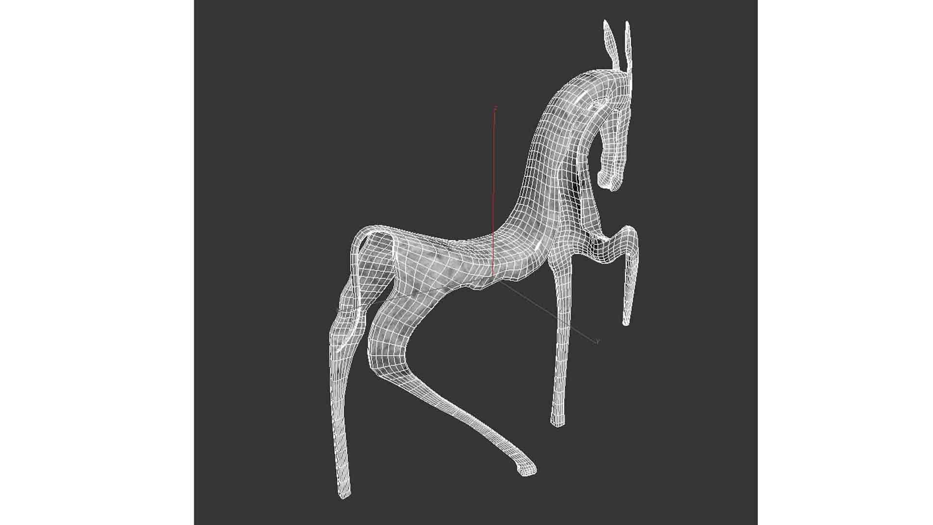 3D Stanley DOVE Circus Horse Sculpture - TurboSquid 2257923