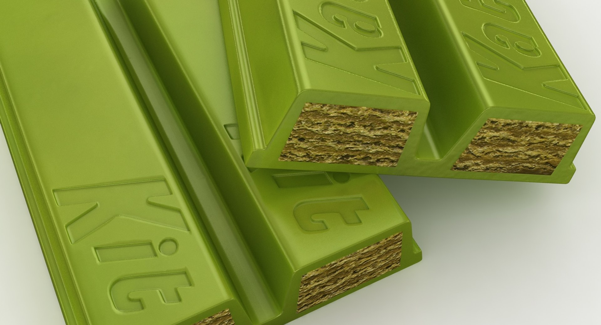 3d Model Realistic Broken Kit Kat