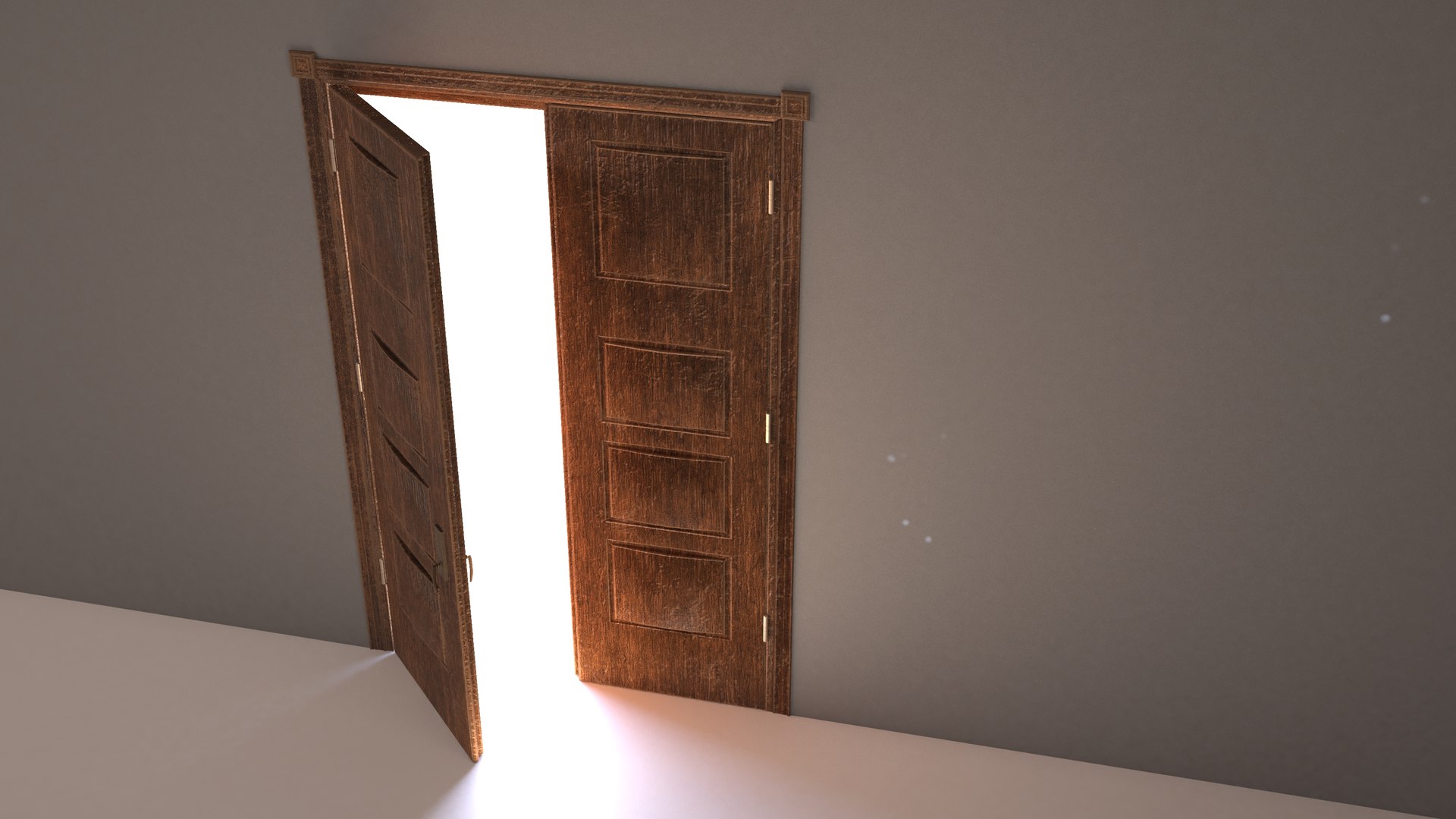 3D Wooden Door Model - TurboSquid 1650526