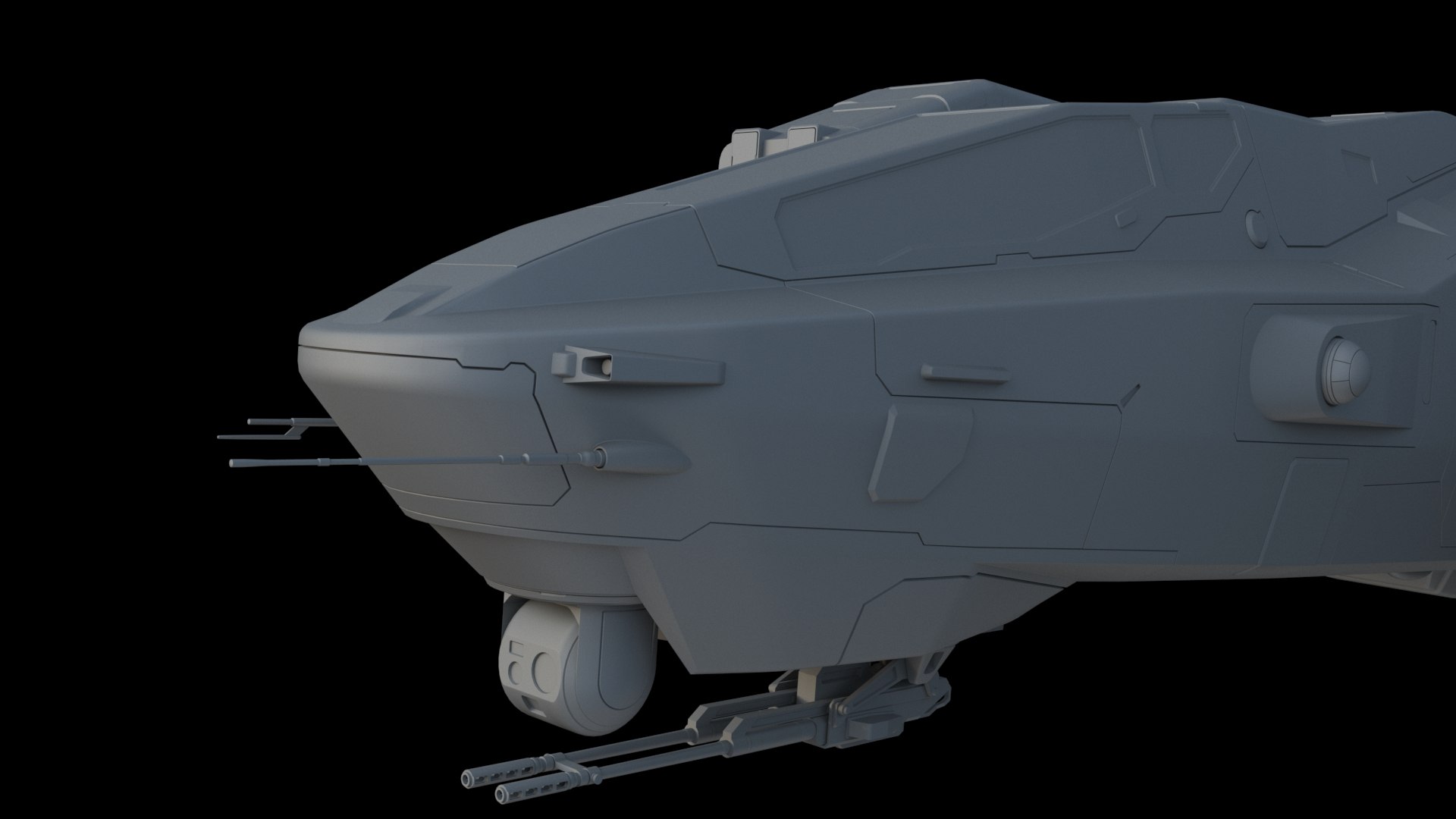 3D Sci Fi Dropship - TurboSquid 2068654
