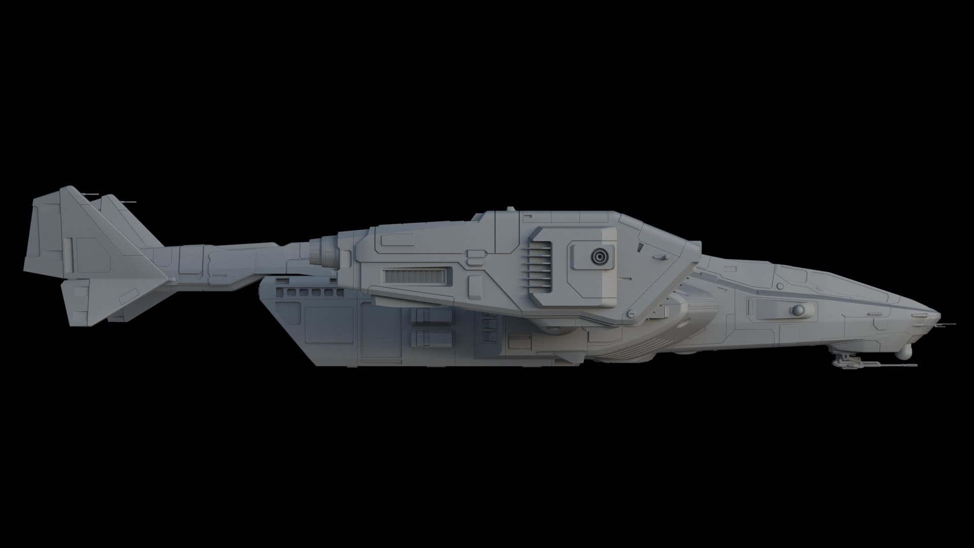 3D Sci Fi Dropship - TurboSquid 2068654