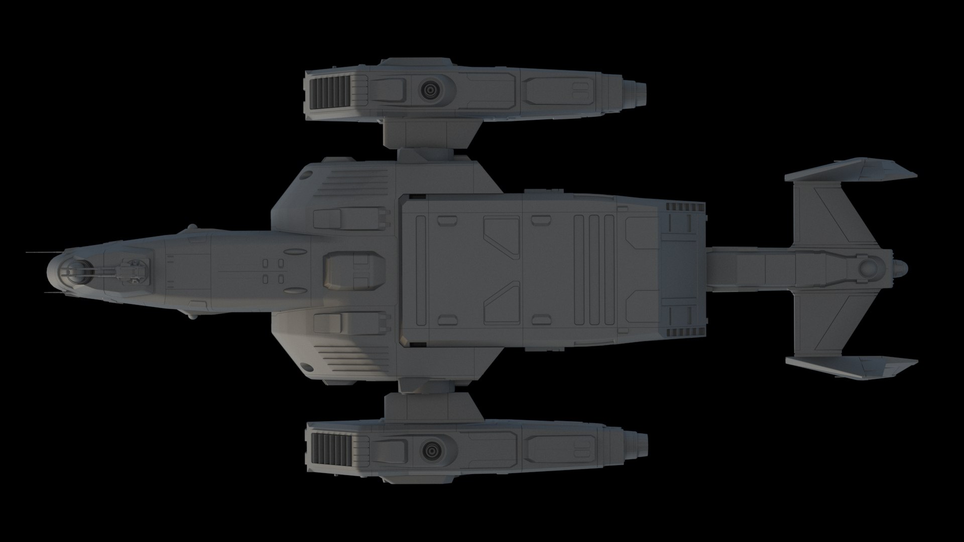 3D Sci Fi Dropship - TurboSquid 2068654