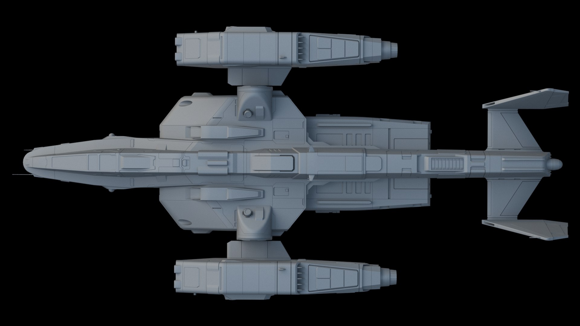 3D Sci Fi Dropship - TurboSquid 2068654