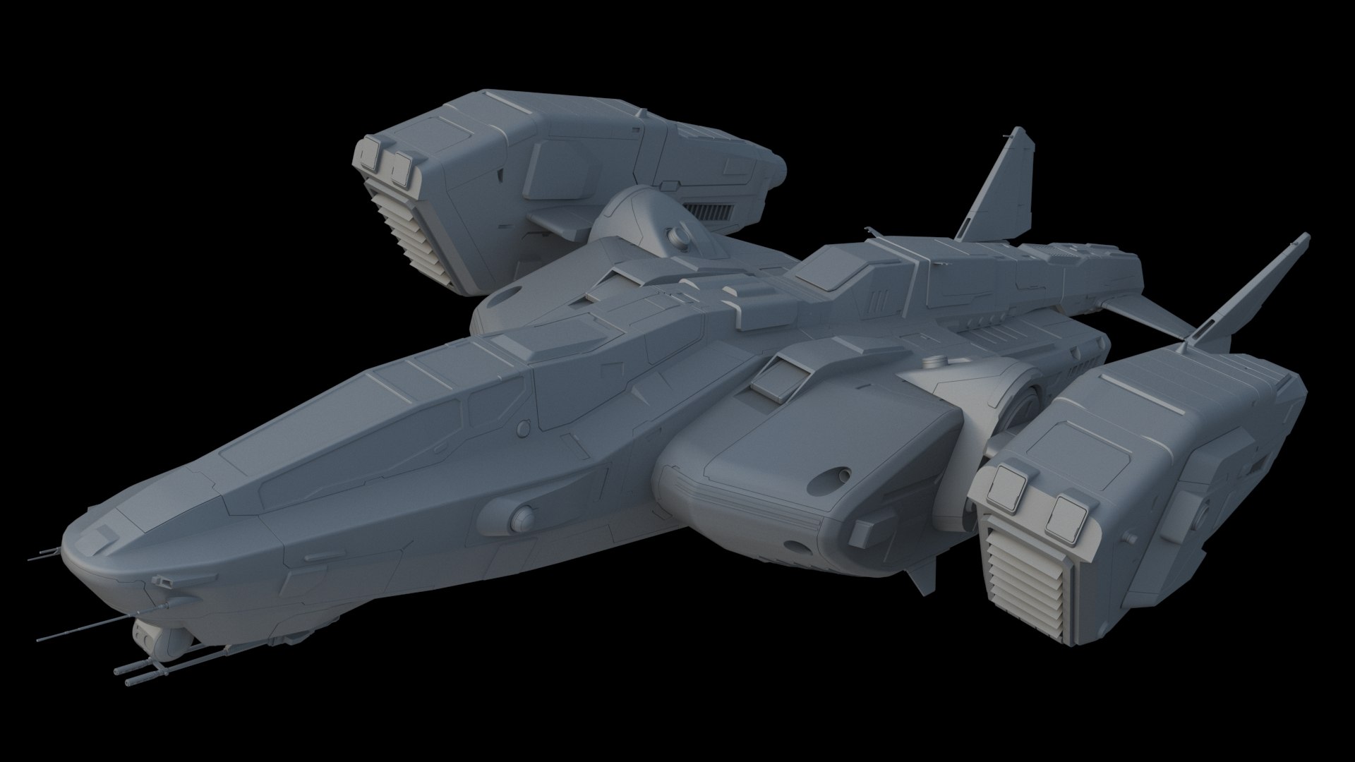 3D Sci Fi Dropship - TurboSquid 2068654
