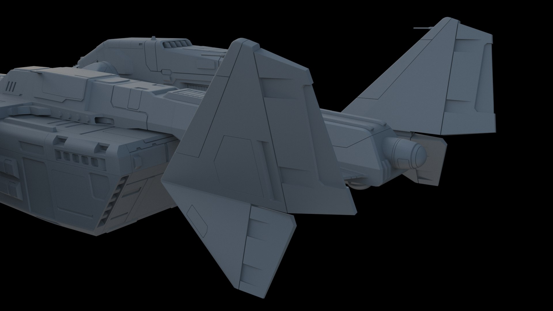 3D Sci Fi Dropship - TurboSquid 2068654